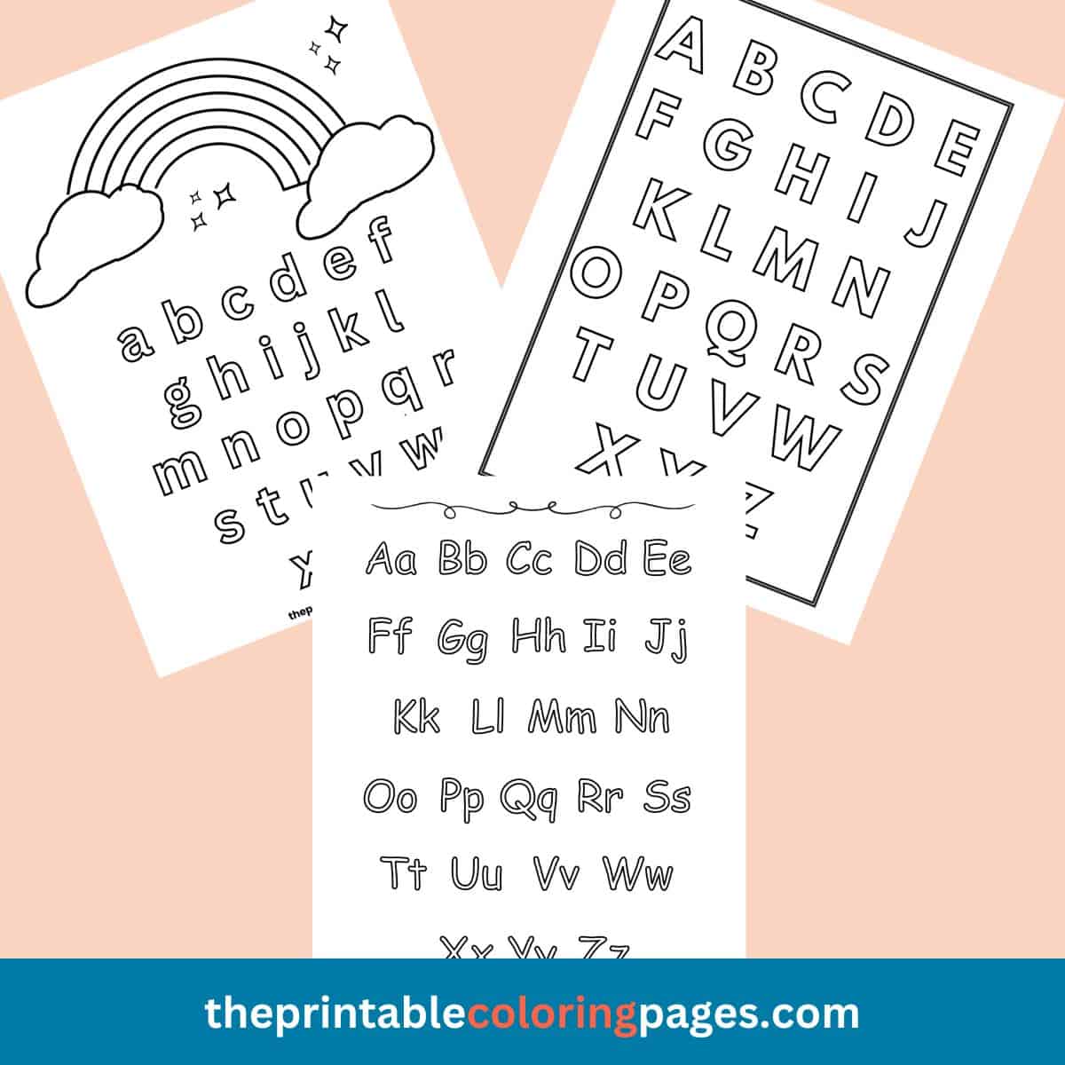 Easy Abc Coloring Sheet Free Alphabet Printables Yescoloring