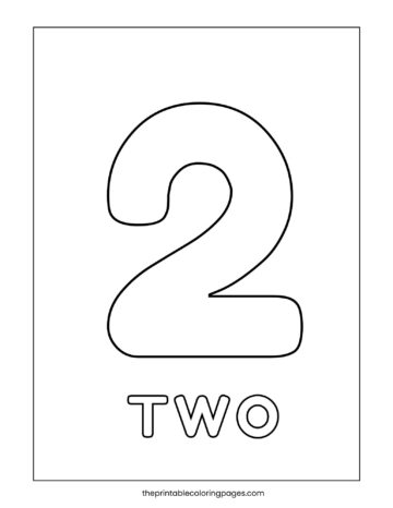 Free Printable Number 2 Coloring Pages for Preschoolers - The Printable ...