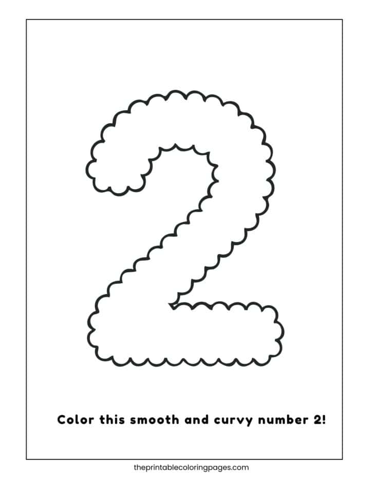 Free Printable Number 2 Coloring Pages for Preschoolers - The Printable ...
