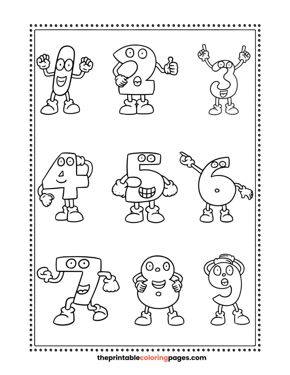 Fun and Free Numbers 1 to 10 Coloring Pages for Kids - The Printable ...