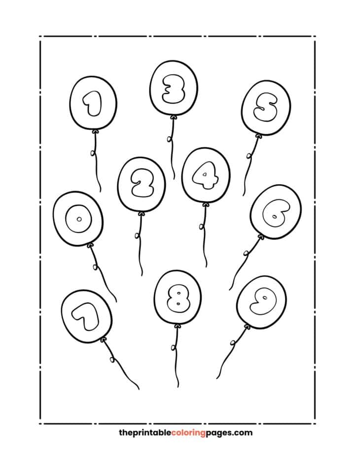 Fun and Free Numbers 1 to 10 Coloring Pages for Kids - The Printable ...