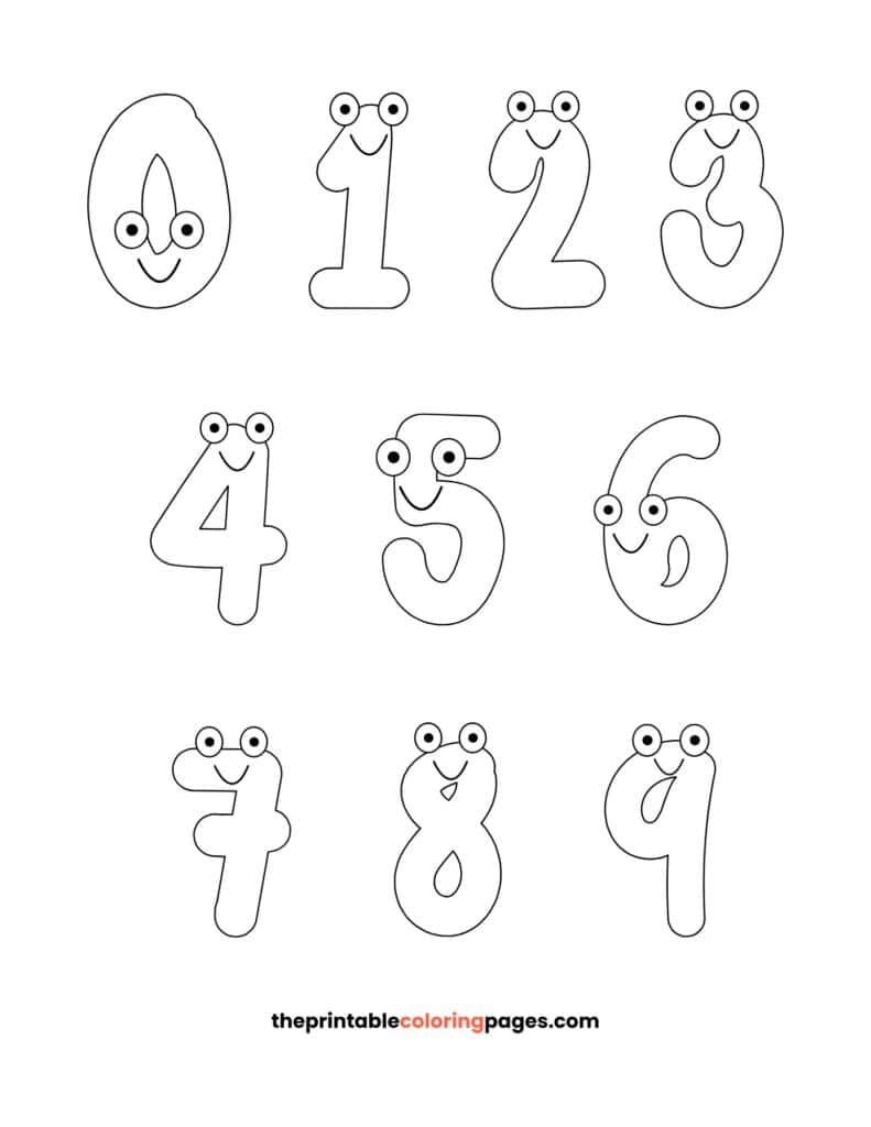 Fun and Free Numbers 1 to 10 Coloring Pages for Kids - The Printable ...