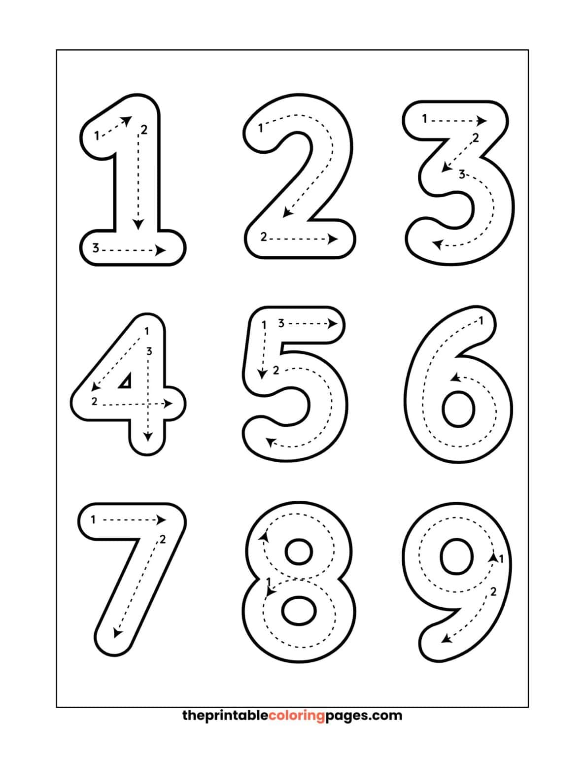 Fun and Free Numbers 1 to 10 Coloring Pages for Kids - The Printable ...