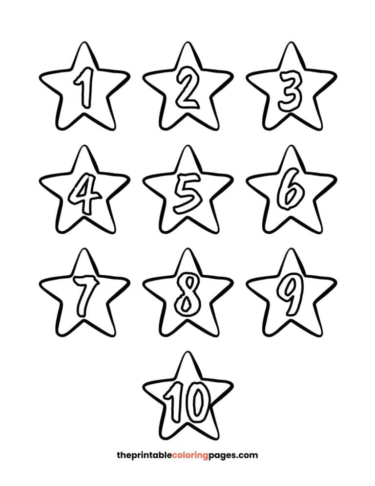 Fun and Free Numbers 1 to 10 Coloring Pages for Kids - The Printable ...
