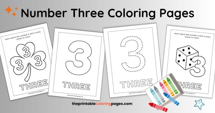 Free Printable Number 3 Coloring Page for Preschoolers - The Printable ...