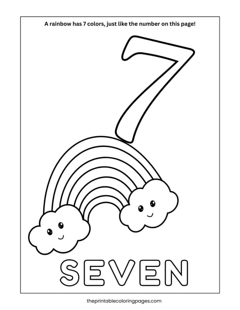 Free Printable Number 7 Coloring Pages for Preschoolers - The Printable ...