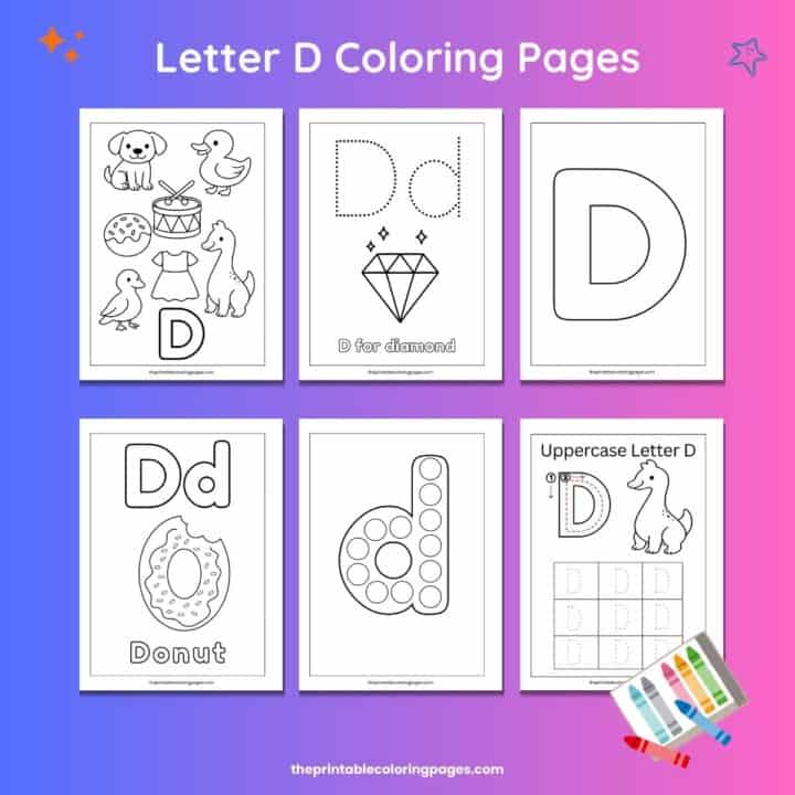 20+ Free Printable Letter D Coloring Pages - The Printable Coloring Pages