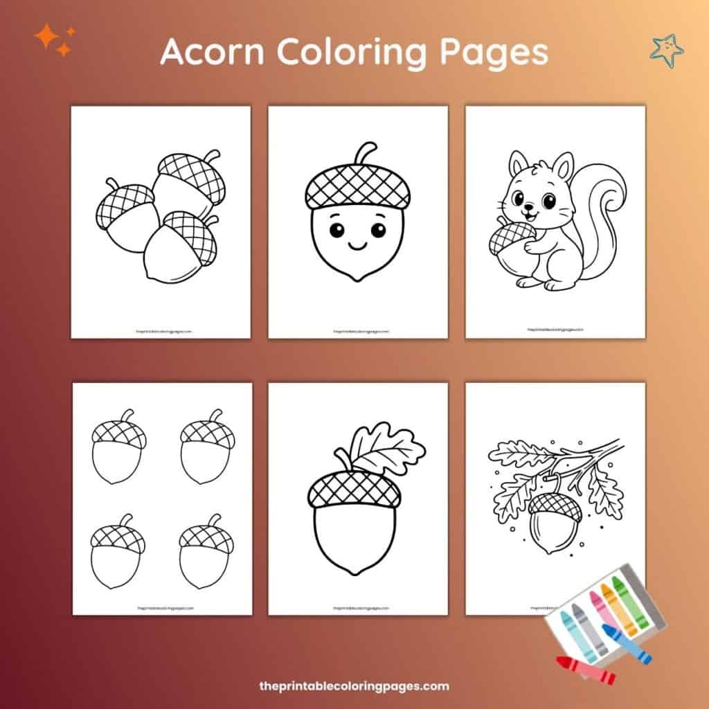 Free Printable Acorn Coloring Pages & Templates - The Printable ...