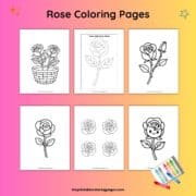 Fun and Simple Rose Coloring Pages and Templates for Kids - The ...