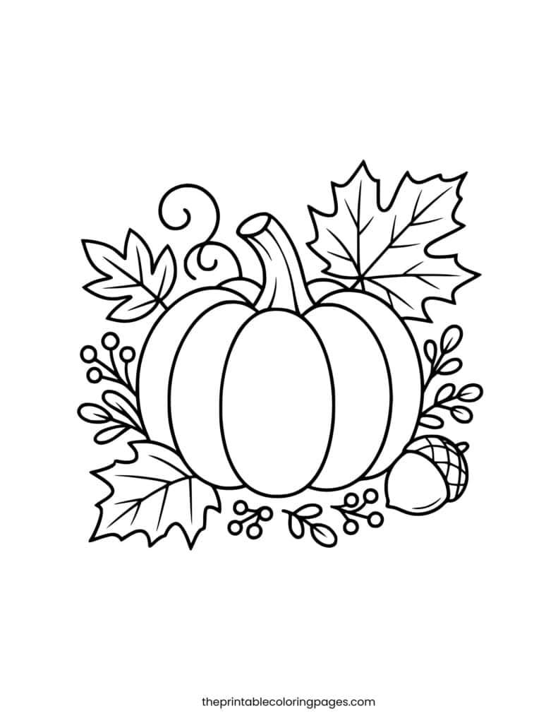 Simple Pumpkin Coloring Pages for Fun Fall Learning (21 Free Printables ...