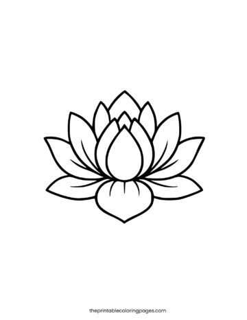 Free Printable Lotus Coloring Pages and Templates for Kids - The ...