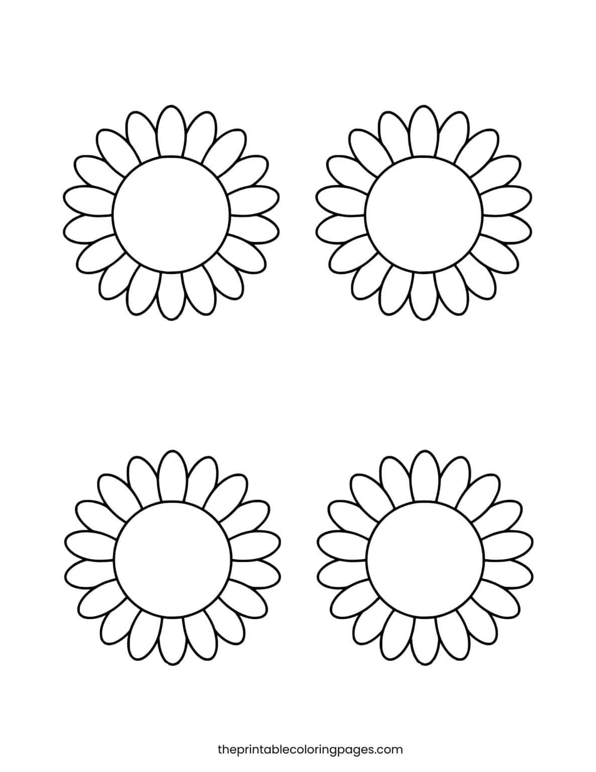 Sunflower Coloring Pages: Free Printable Sheets and Activity Templates ...