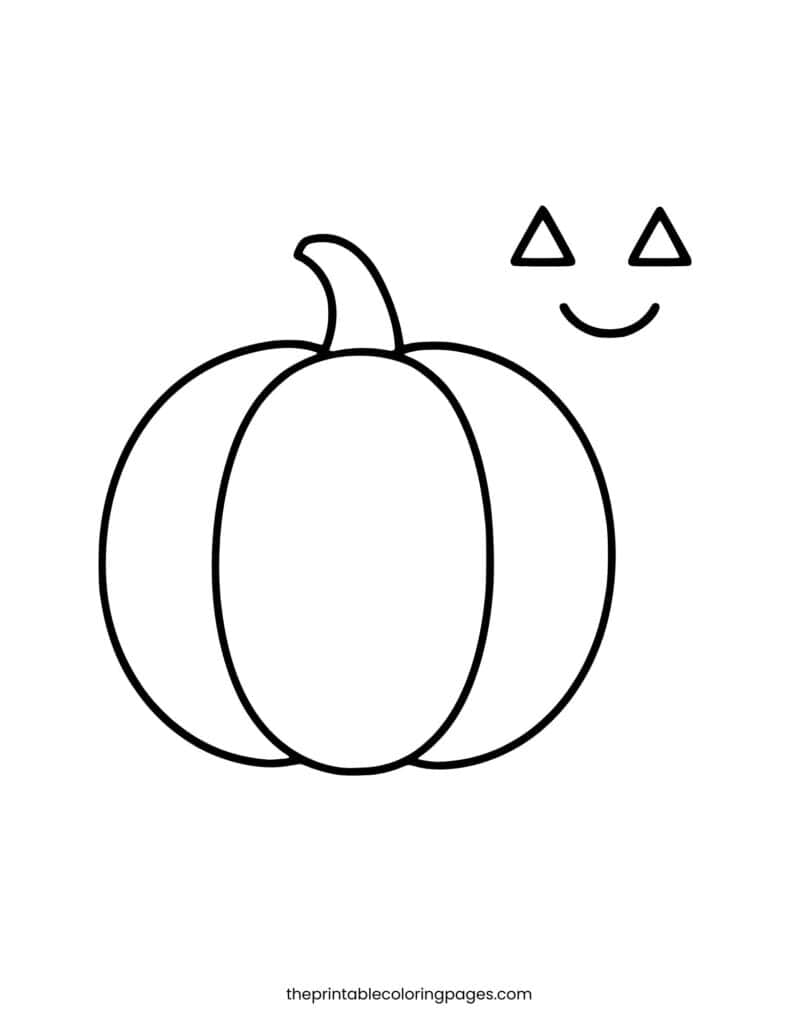 Simple Pumpkin Coloring Pages for Fun Fall Learning (21 Free Printables ...
