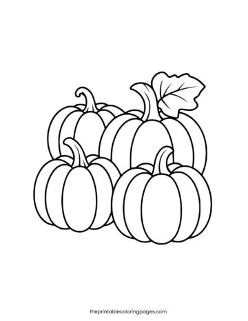 Simple Pumpkin Coloring Pages for Fun Fall Learning (21 Free Printables ...