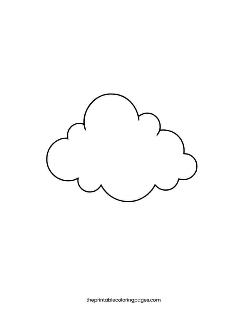 Cute Cloud Coloring Pages for Kids - The Printable Coloring Pages