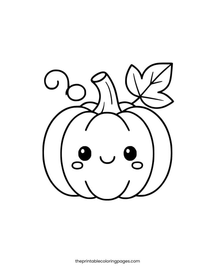 Simple Pumpkin Coloring Pages for Fun Fall Learning (21 Free Printables ...