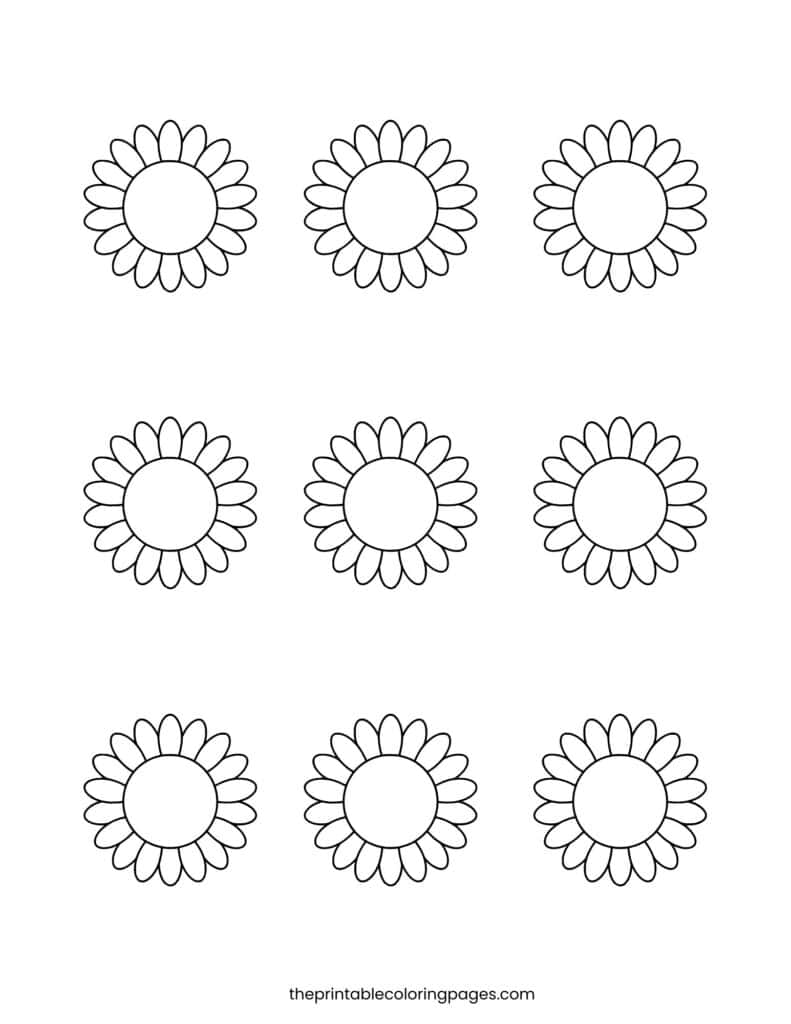 Sunflower Coloring Pages: Free Printable Sheets and Activity Templates ...