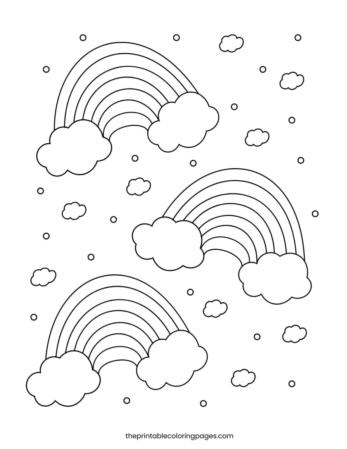 Free Printable Rainbow Coloring Pages: 9 Designs for Kids! - The ...