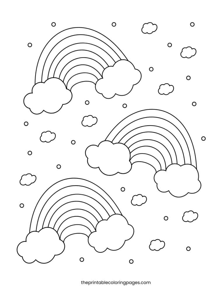 Cute Cloud Coloring Pages for Kids - The Printable Coloring Pages