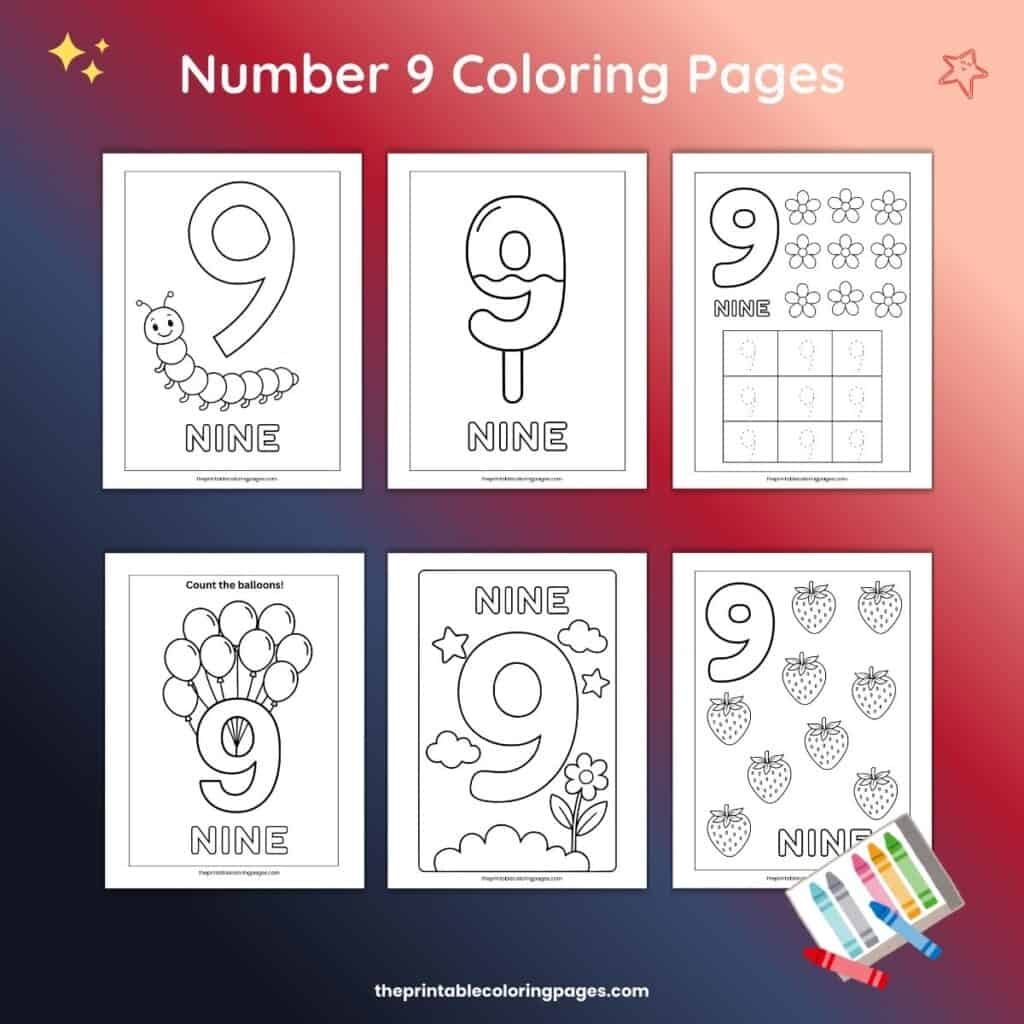 Free Printable Number 6 Coloring Pages for Preschoolers - The Printable ...