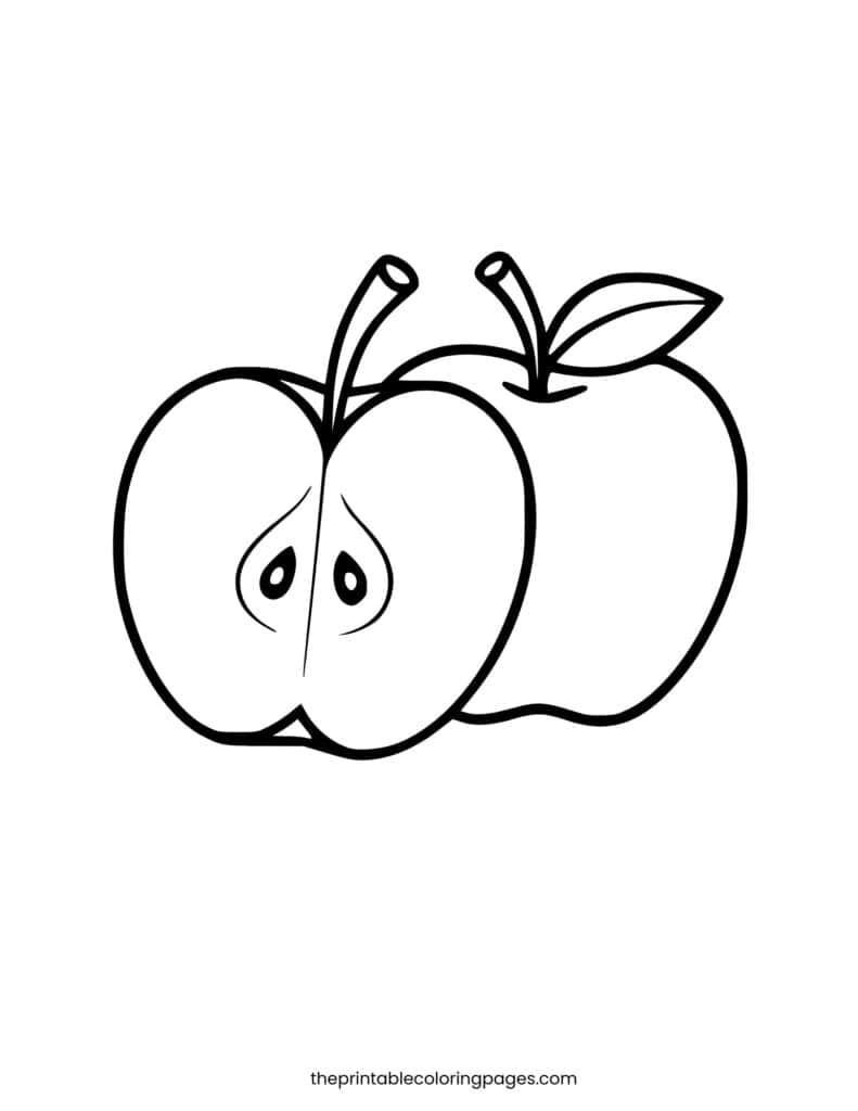 23 Free Printable Apple Coloring Pages and Templates for Fun Fall ...