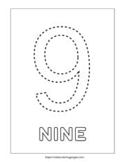 Free Printable Number 9 Coloring Pages for Early Learners - The ...