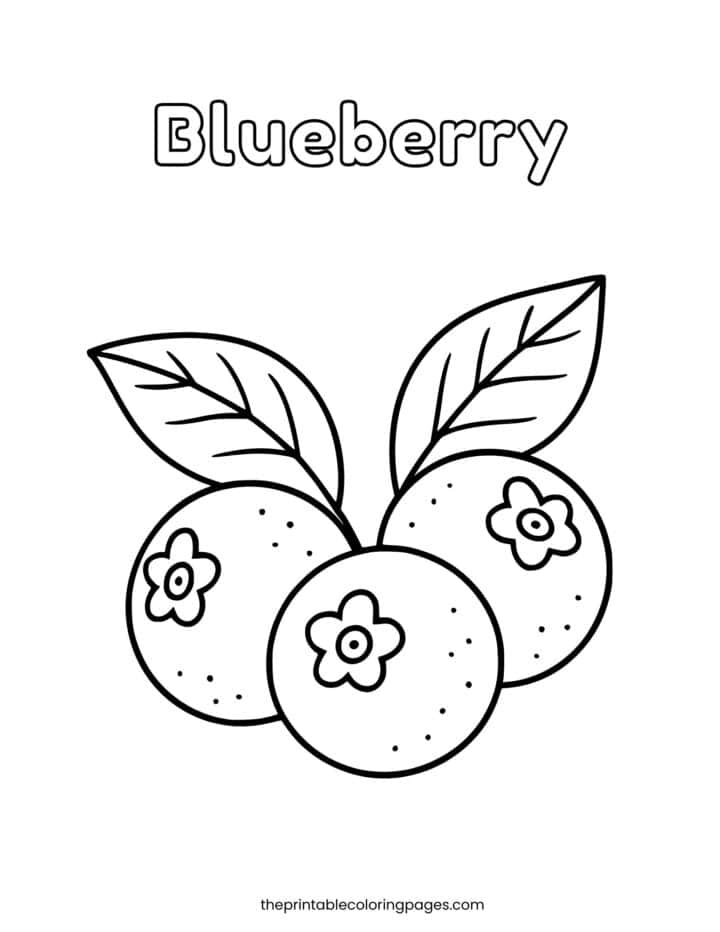 40+ Fun and Simple Fruit Coloring Pages for Kids - The Printable ...