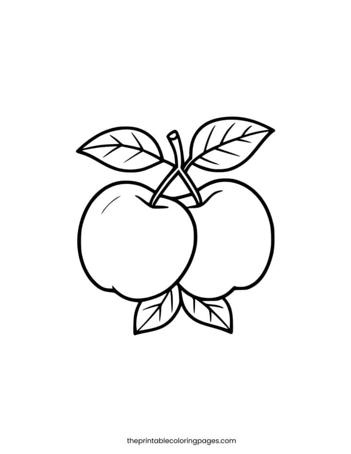 23 Free Printable Apple Coloring Pages and Templates for Fun Fall ...