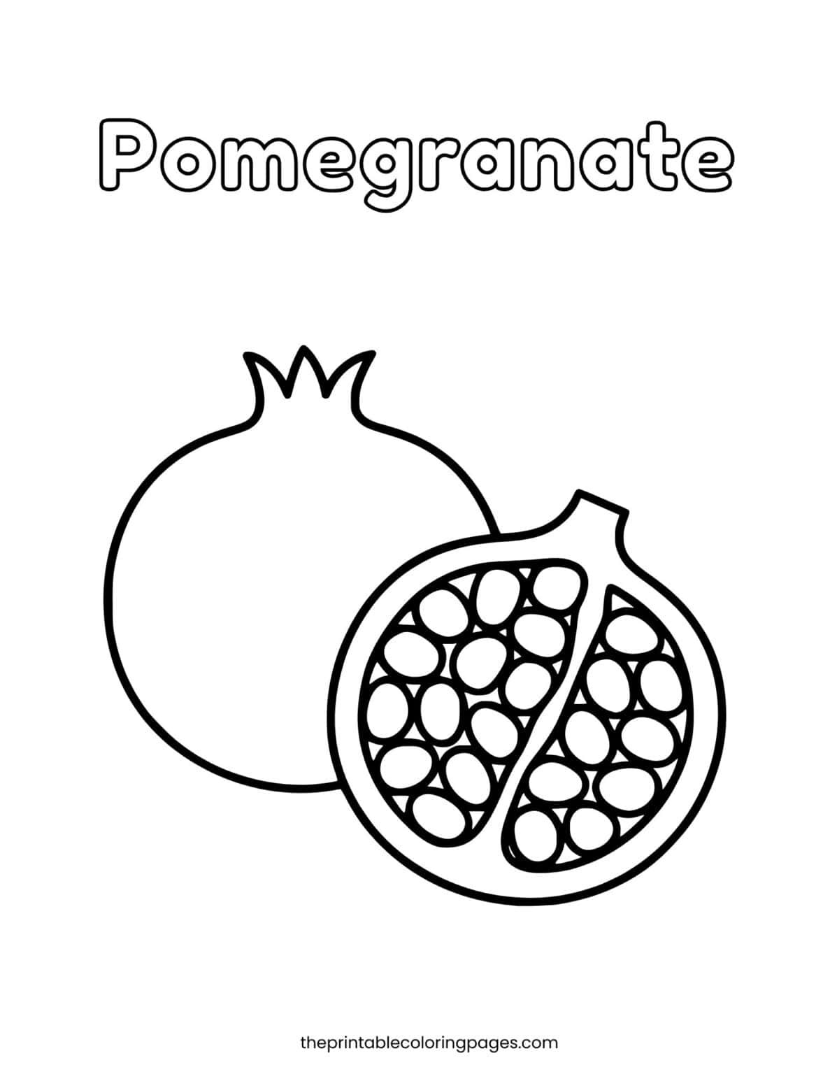40+ Fun and Simple Fruit Coloring Pages for Kids - The Printable ...