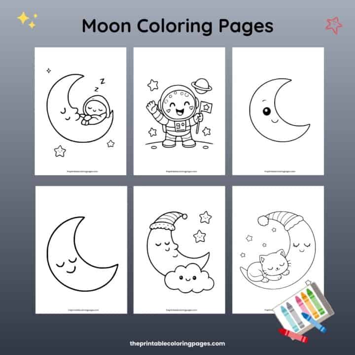 21 Free Printable Moon Coloring Pages for Kids - The Printable Coloring ...