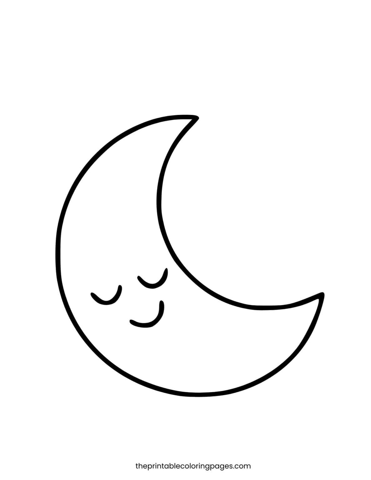 21 Free Printable Moon Coloring Pages for Kids - The Printable Coloring ...