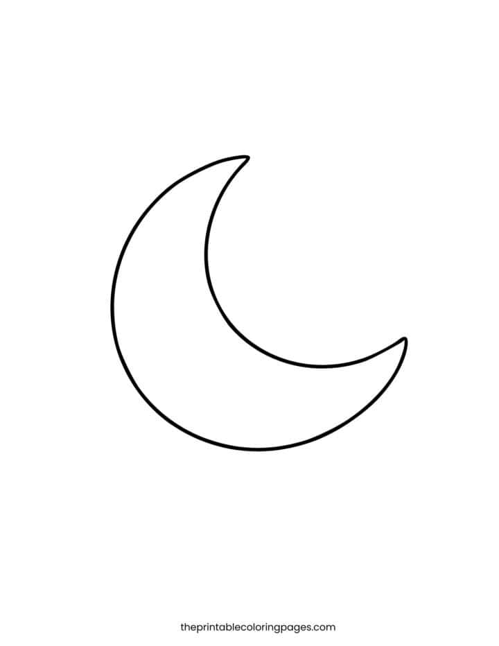 21 Free Printable Moon Coloring Pages for Kids - The Printable Coloring ...