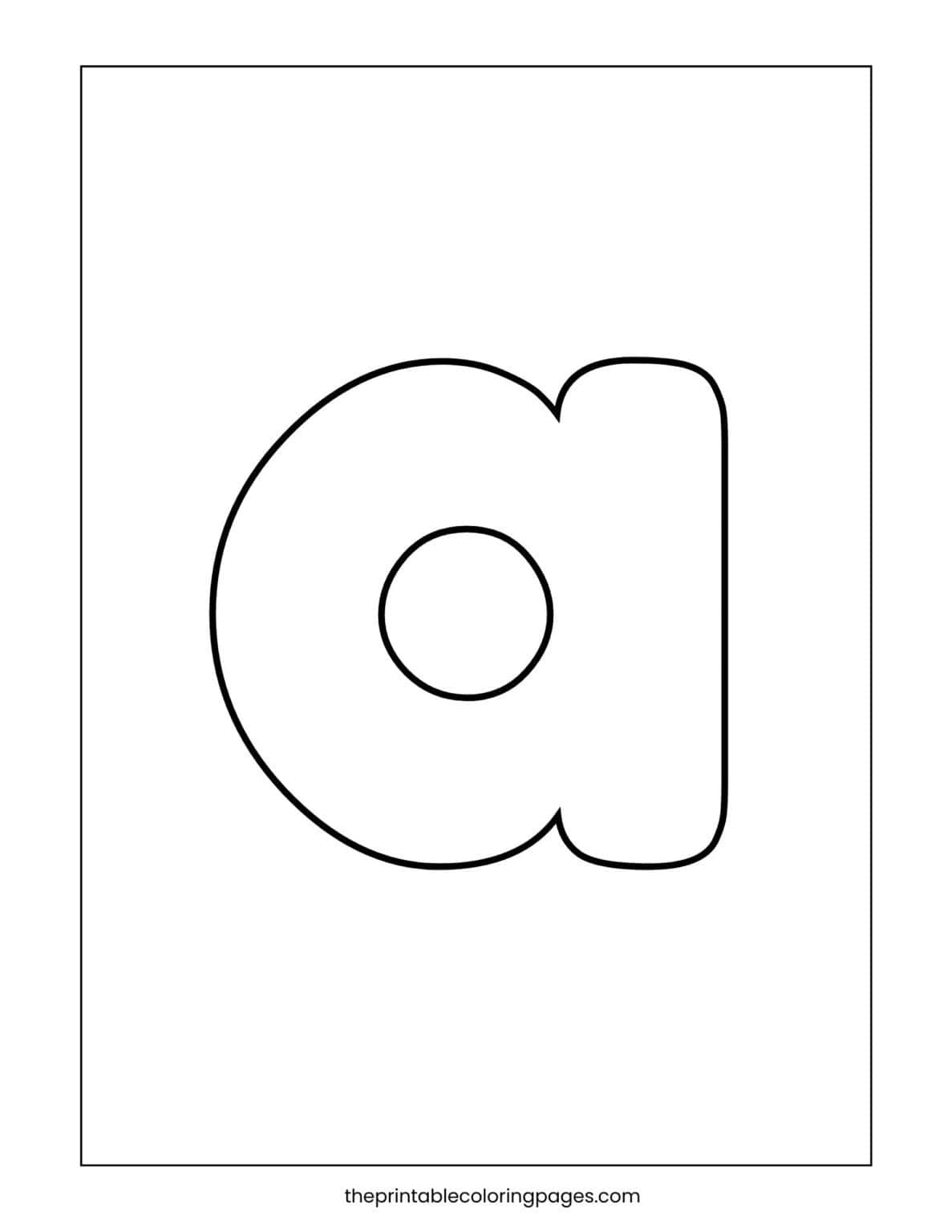 Free Printable Lower Case Letter Coloring Pages for Kids - The ...